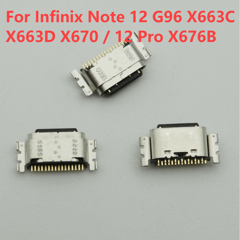 5-50pcs Charging Pin Dock Connector For Infinix Note 12 G96 X663C X663D ...
