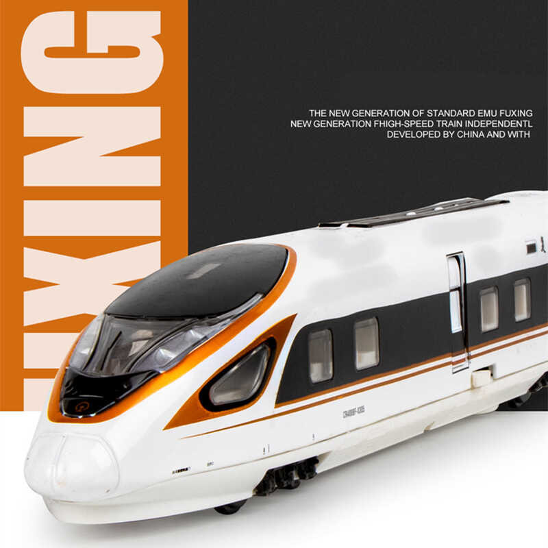 Alloy High-Speed Train Model Diecast Metal Toy Rail Electric High-Speed ...