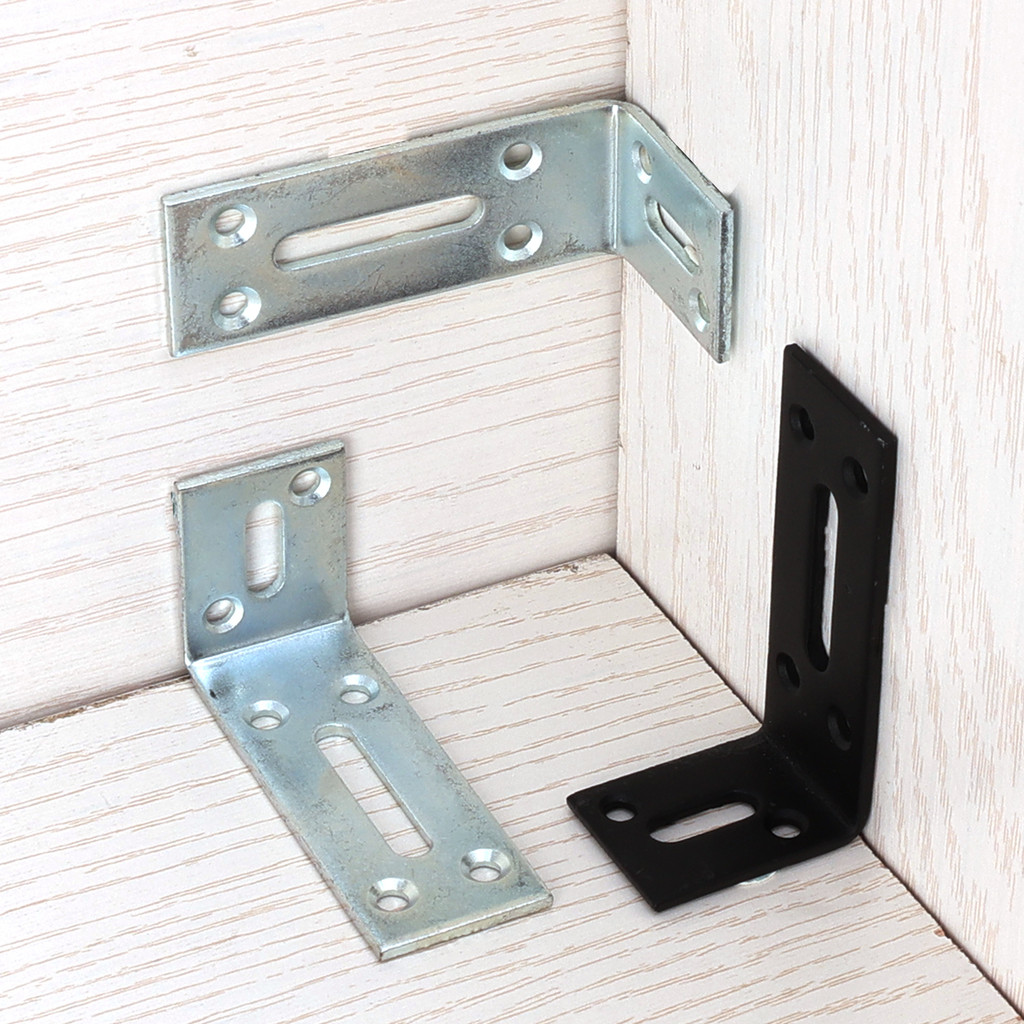 90 Degree L Shape Joint Brackets - Heavy Duty Steel Corner Brace ...