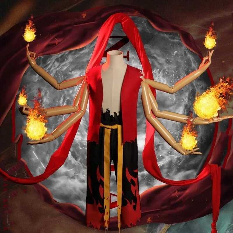 Nezha 2 Cosplay Costume Chinese Movie Anime Nezha Demon Child Clothes ...