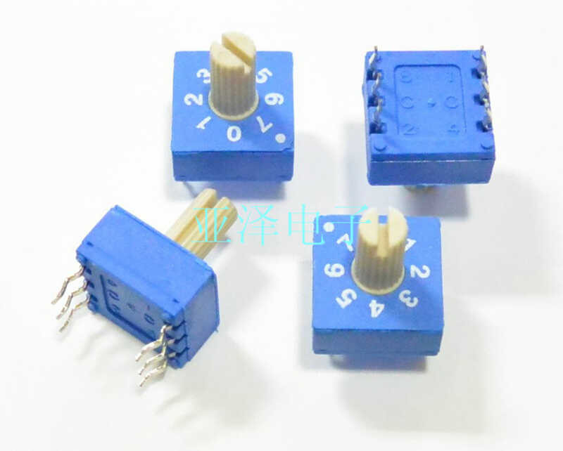 Japanese ECE 8-bit 0-7 dip ERD208RSZ rotary coding switch 3-3 positive ...