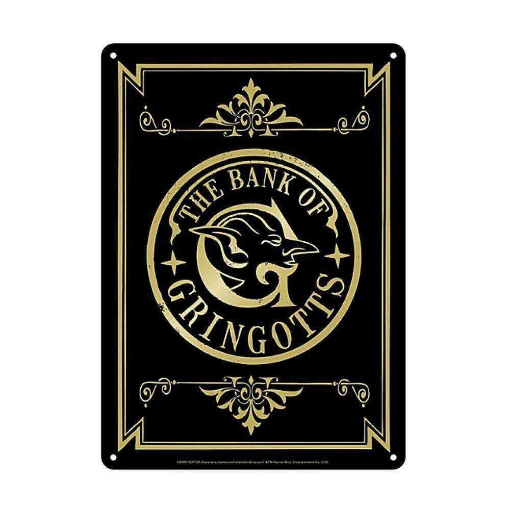 Harry Potter The Bank of Gringotts Logo A5 Steel Sign Tin Wall Door ...