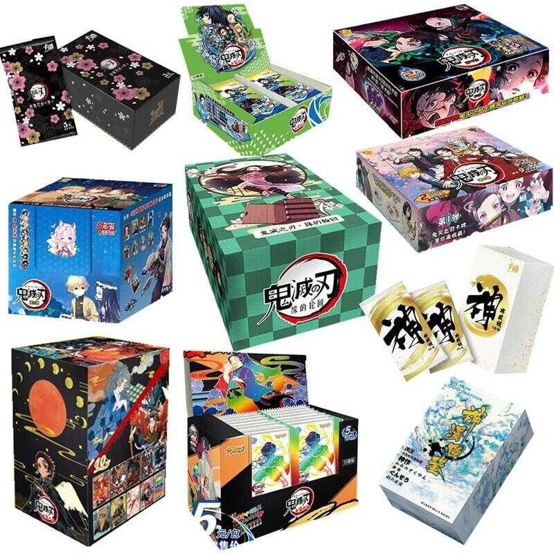 New Anime Demon Slayer Cards Box Hoy Collection TCG Playing Game Kamado ...