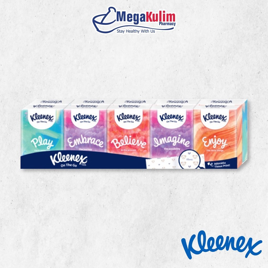 Kleenex On-The-Go 3-ply Classic Tissue (10packs x 9's) | Shopee Philippines