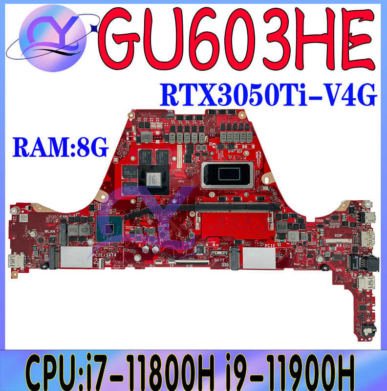 GU603HE Laptop Motherboard For Asus ROG Zephyrus M16 GU603 GU603H ...
