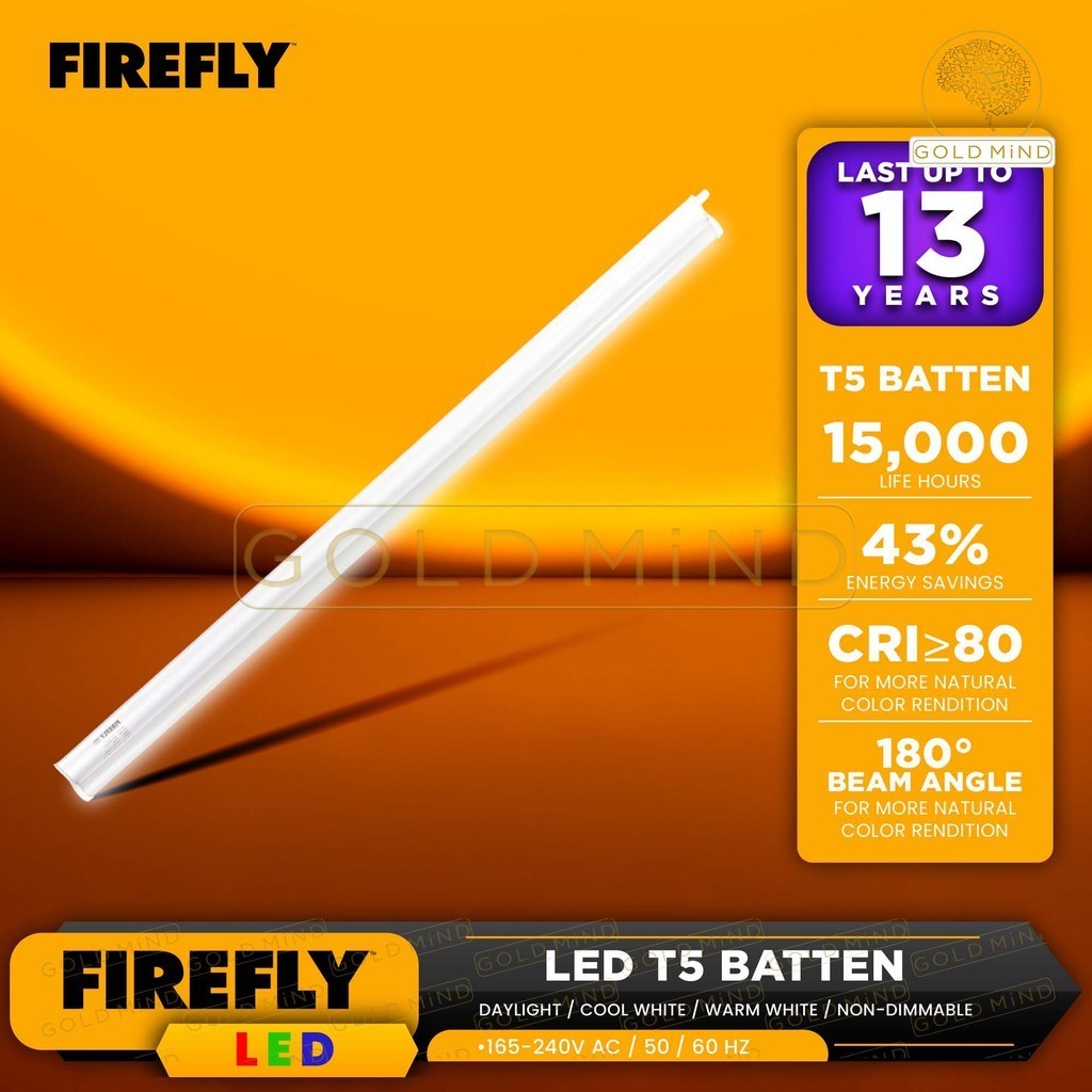 Firefly LED T5 Batten (DAYLIGHT / COOL WHITE / WARM WHITE) Low ...