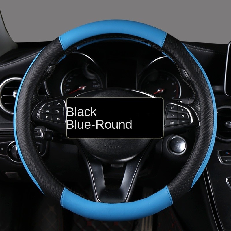 Simple Classic PU Waterproof UV Resistant Car Steering Wheel Cover ...