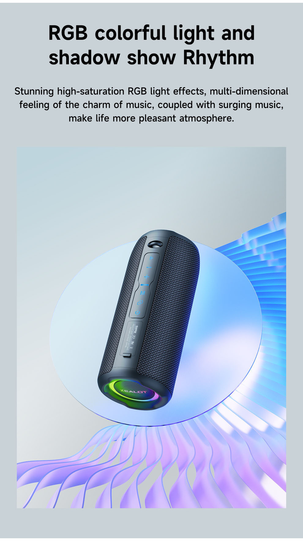 ZEALOT S49 Pro 20W Bluetooth Speaker Wireless Soundbar TWS Portable ...