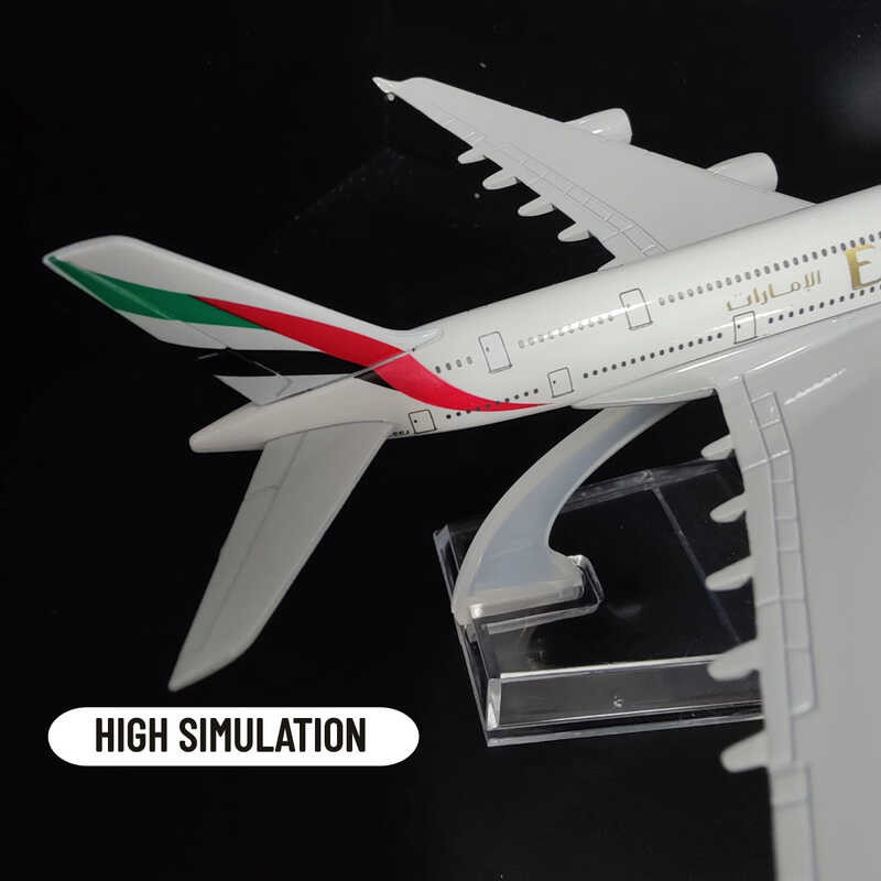 Scale 1:400 Metal Aircraft Replica Emirates Airlines A380 B777 Airplane ...