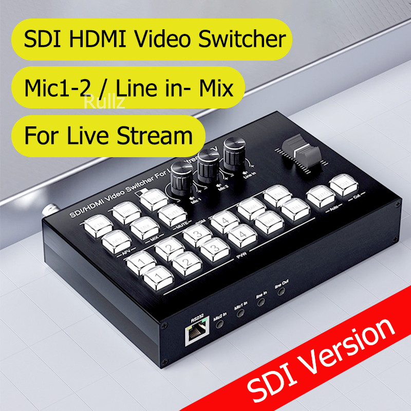 3G-SDI HDMI Video Switcher Multi Camera Live Streaming Station Seamless ...
