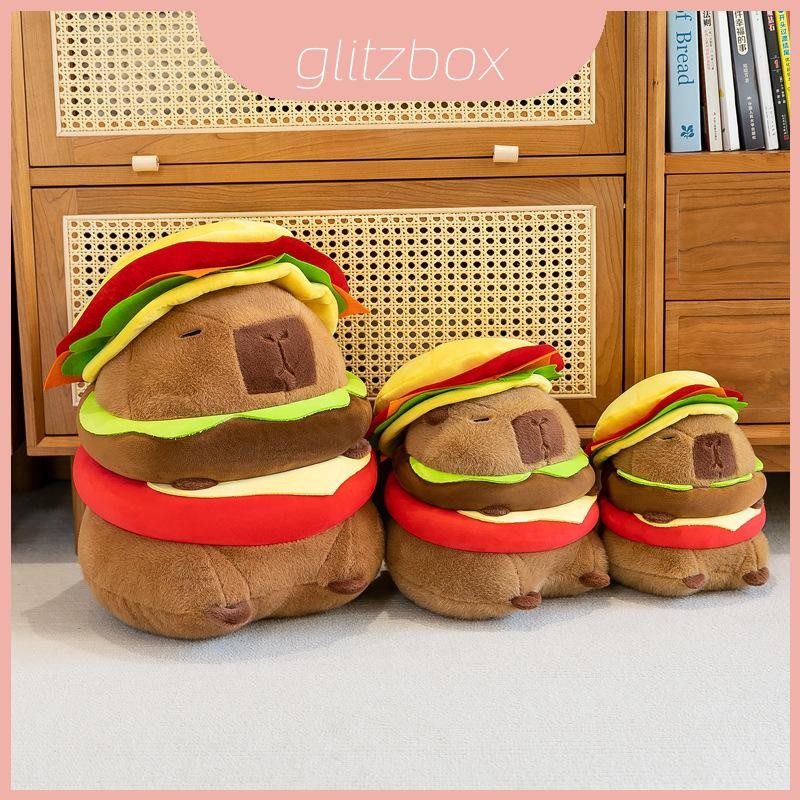 Hat-wearing Capybara Fluffy Plush Animal Toy Cozy Soft Stuffed Doll ...