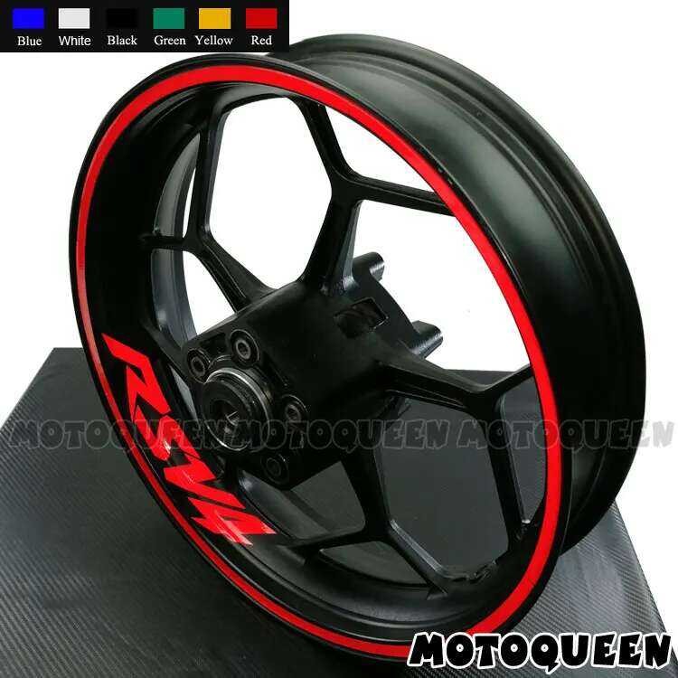 16 PCS 8 X Custom Iner Rims Decals Motorcycle Wheels Reflective ...