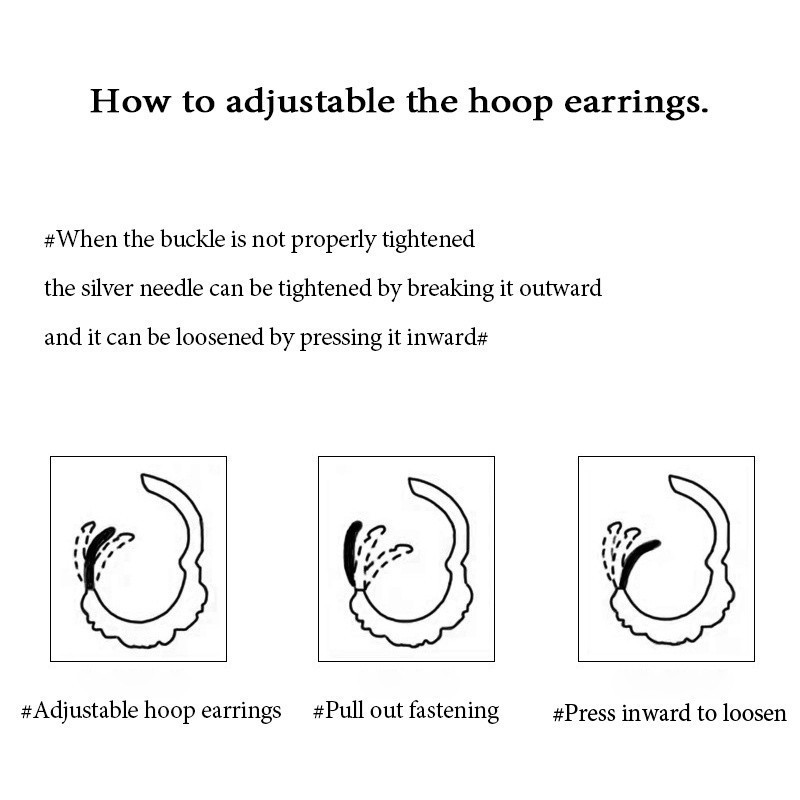 Smooth Hoop Hikaw for Men Silver Earings for Women Stud Hikaw for Men ...