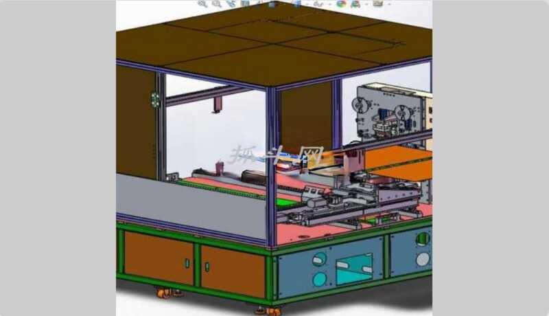 ACF laminating machine (ACF bonding machine) 3D drawing printing SW ...