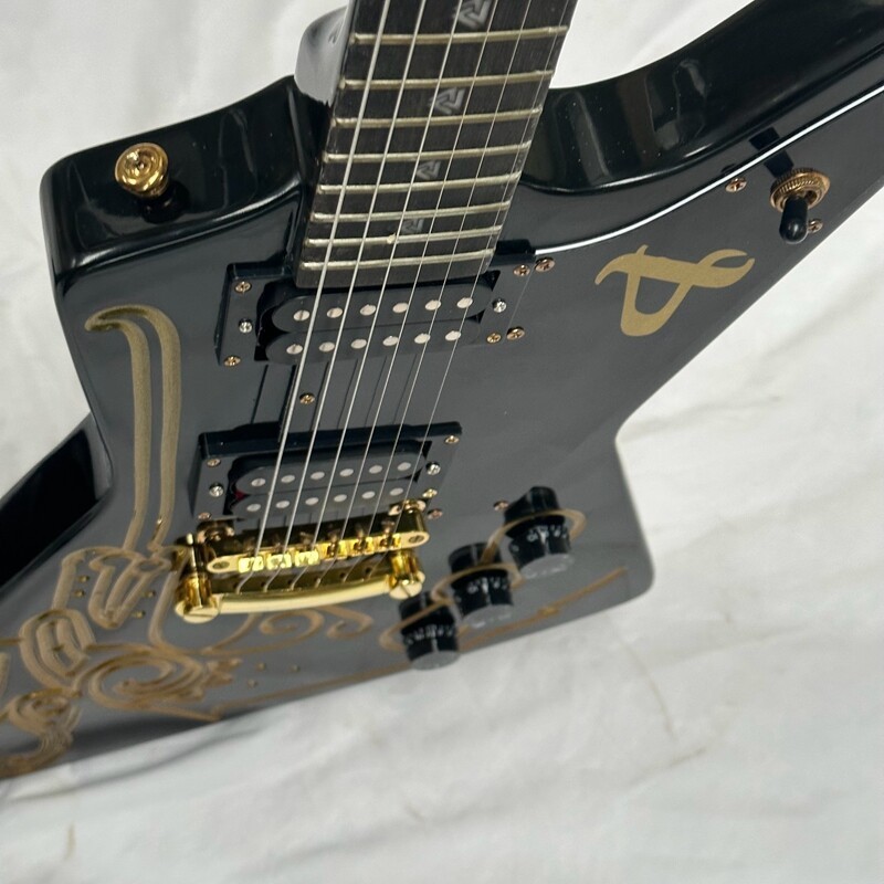 Custom Gibson Explorer Electric Guitar Humbucker Pickups Classic Black ...