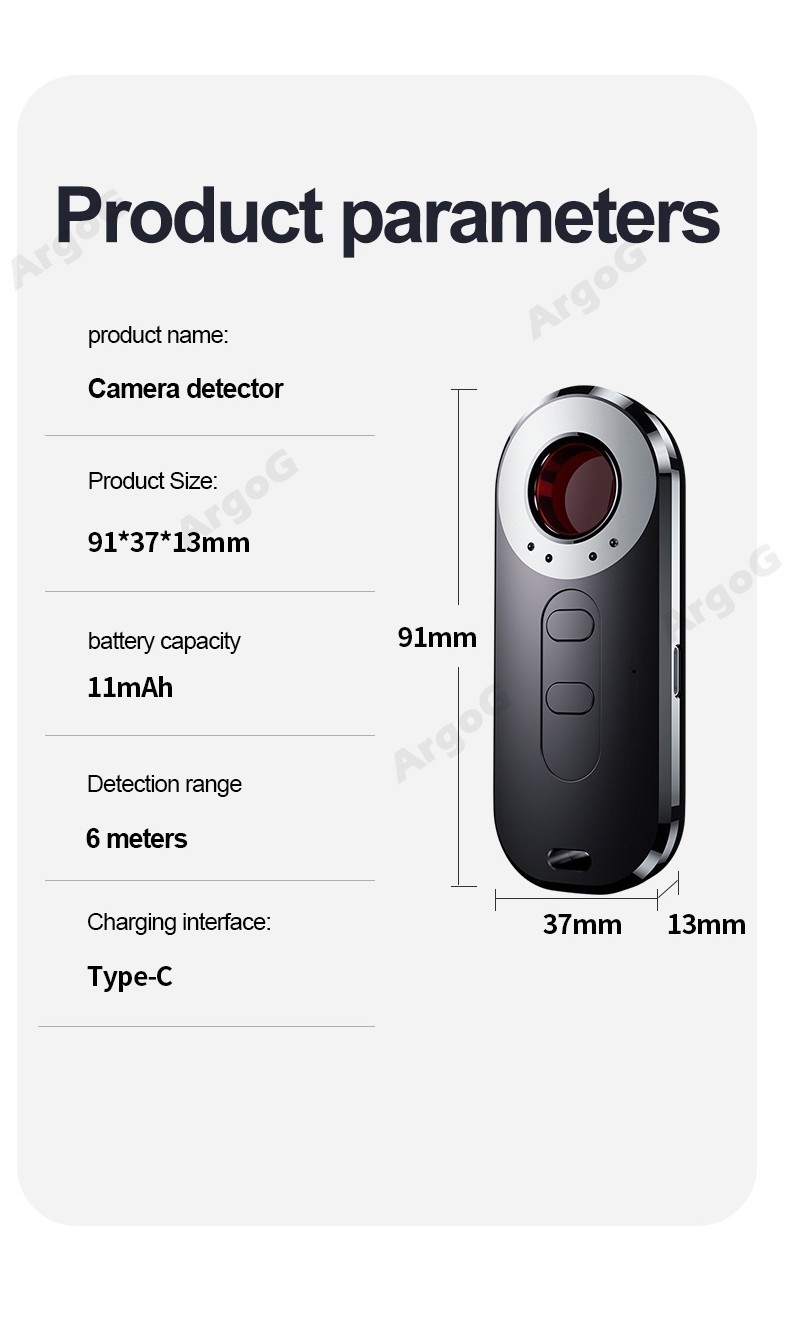 ArgoG Multifunctional Hidden Camera Detector Anti Spy Pinhole Camera ...