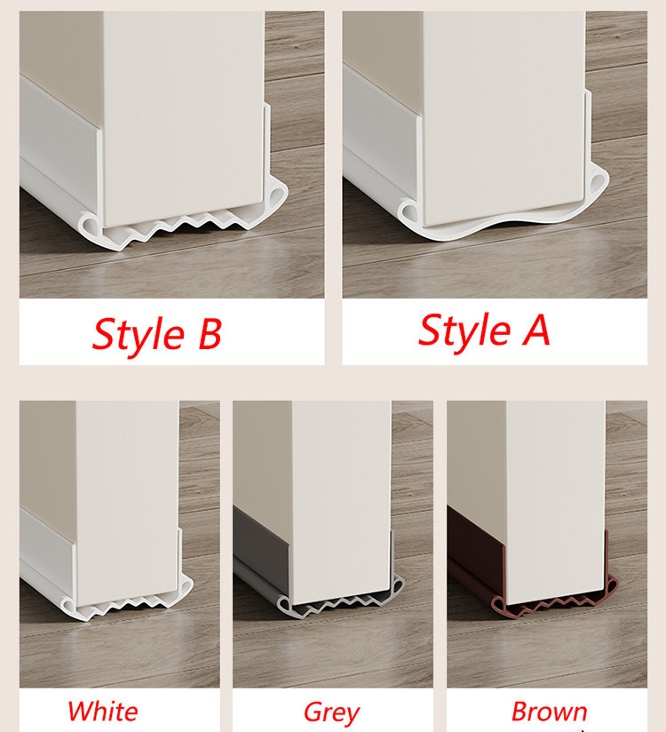 Flexible PVC Door Bottom Sealing Strip 96cm Doors Draft Stopper ...