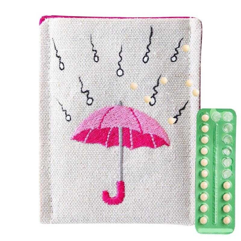 Birth Control Pill Case Holder Screw Compartment Box Terminal Organizer ...