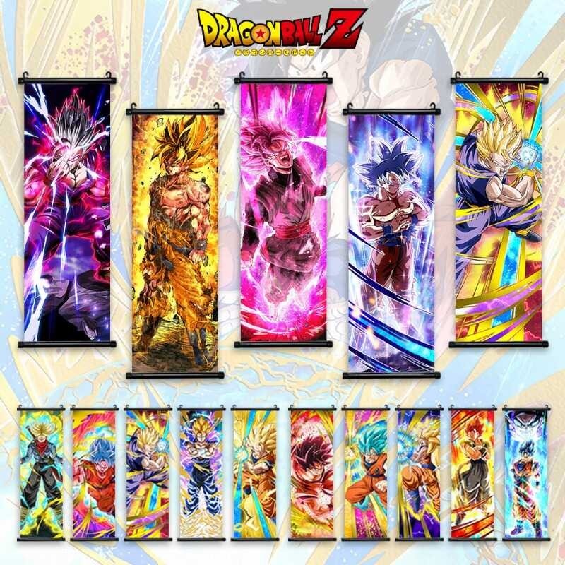 Dragon Z Home Decor Goku er Saiyan Mural Gohan Wall Art Anime Poster ...