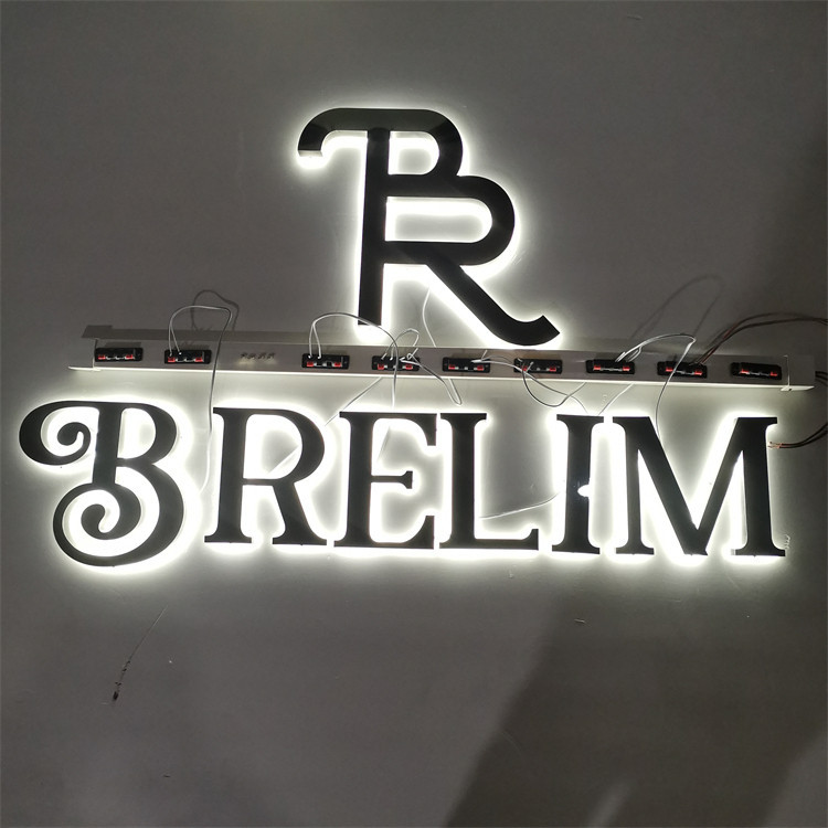 LED Custom Metal Backlit Word Outdoor Signboard Luminous Sign Shop ...