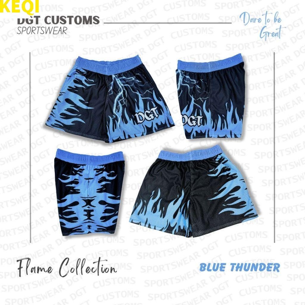 KEQI SM DGT Flame Collection Mesh Short UNISEX HIGHWAIST ABOVE THE KNEE ...