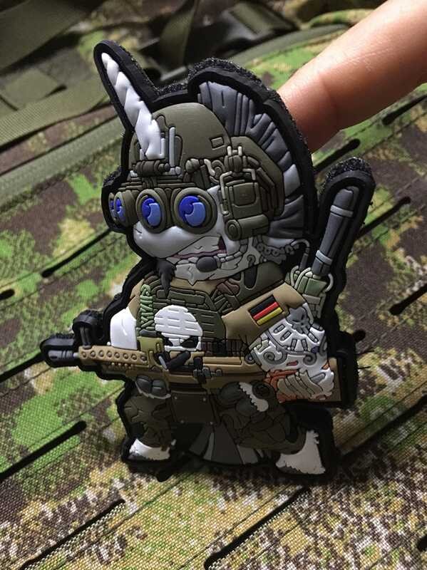 German PATCHLAB Tactical Unicorn KSK Edition Morale Badge Velcro Arm Badge Rubber Badge PVC Arm ...