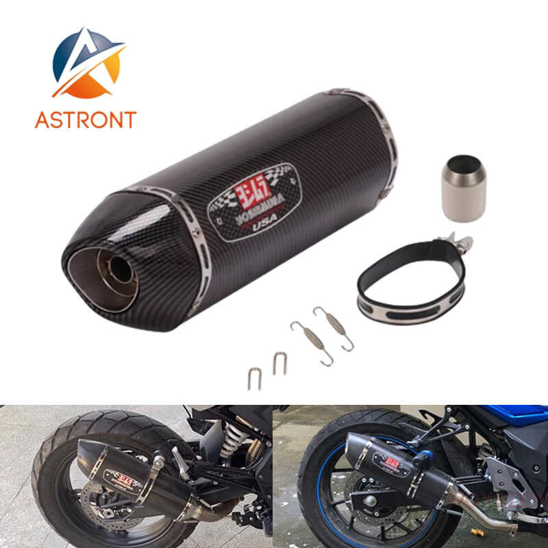 Universal 38 51mm Inlet Moto Exhaust Muffler Canister Yoshimura Ekzos