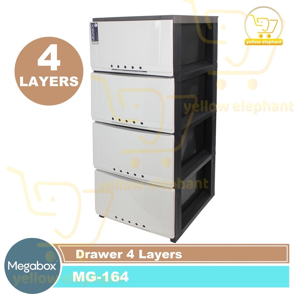 Megabox MG-164 (4 Layers Slim Drawer Boho Series ) | Shopee Philippines