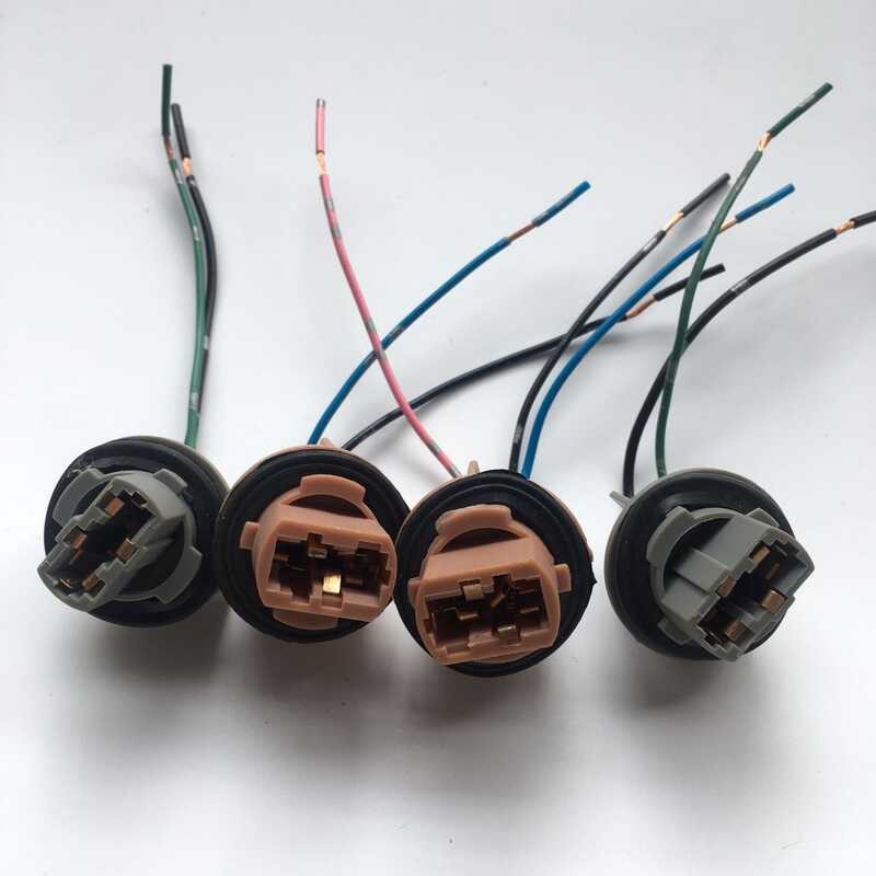 T20 small car steering brake bulb socket, single double wire rear fog ...