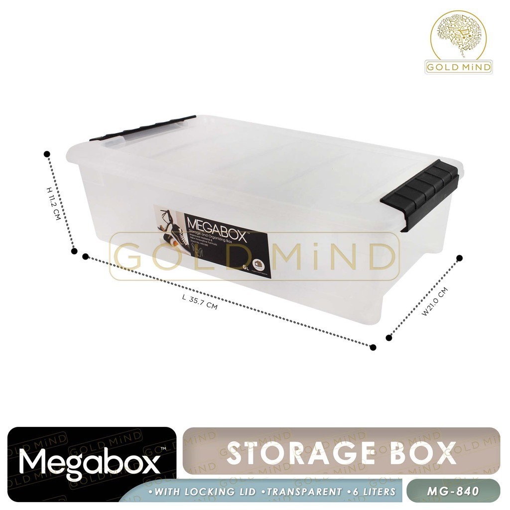 Megabox Shoe Organizing Box (6 LITERS) | Shopee Philippines
