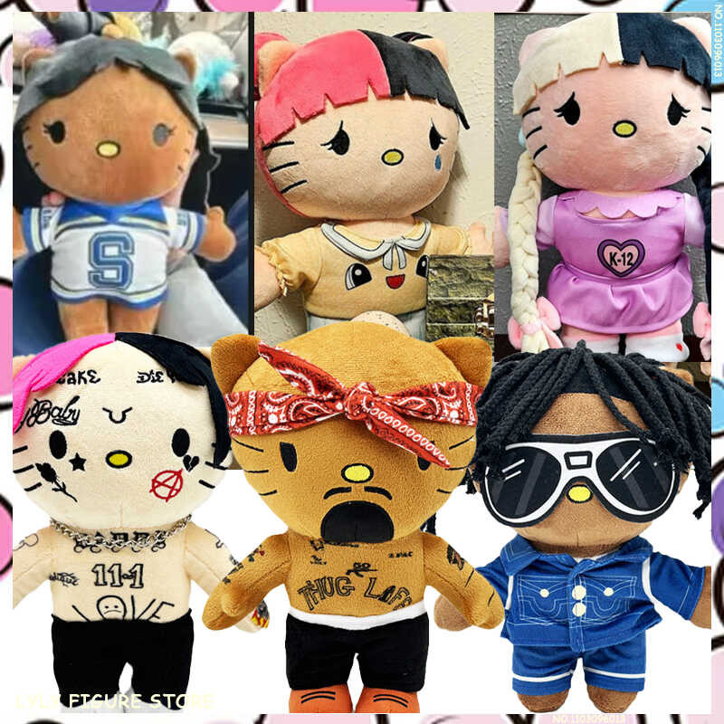 New Hello Selena Hello Kitty Tupac Travis Scott Bruno Anime Plush Toy ...