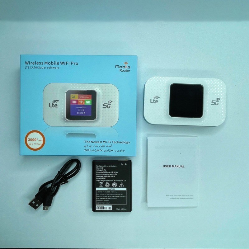 【3000mAh】MF680 150Mbps 4G 5G LTE Pocket WiFi Openline Hotspot Router Modem MIFI Universal Sim ...