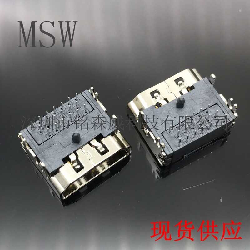 HDMI19P three row pin with column, four pin plug-in board, fully ...