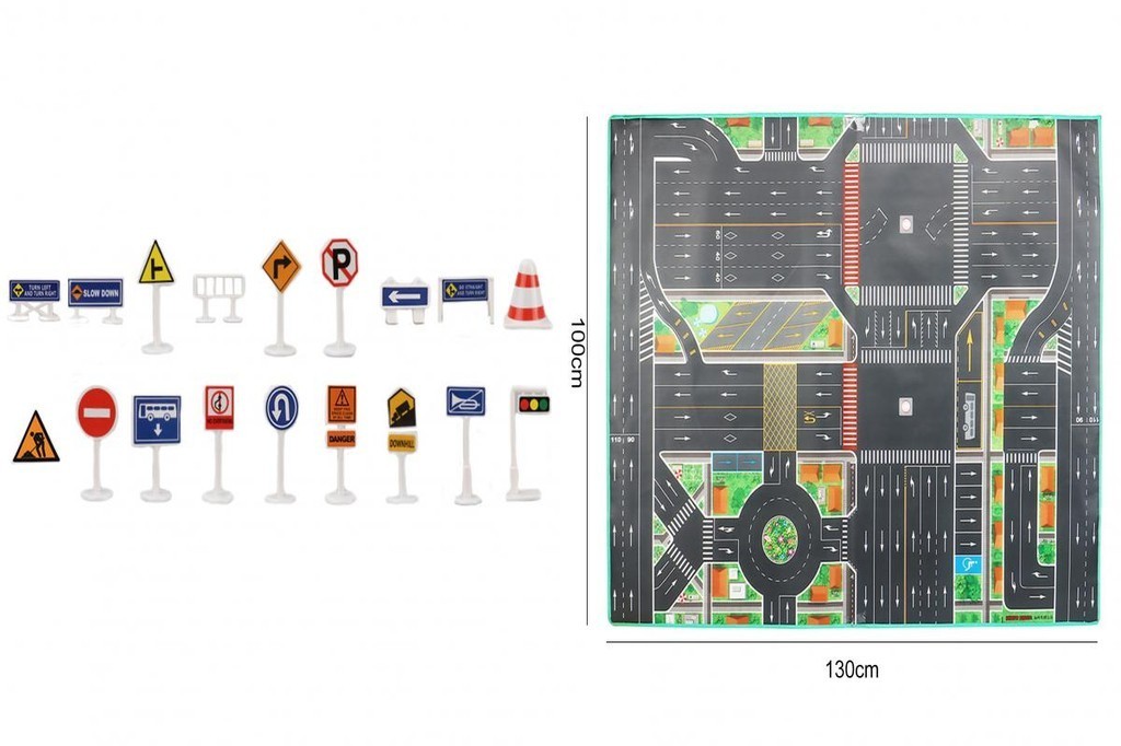 Game Mat Non-deformed Fine Workmanship Plastic Thickened City Traffic ...