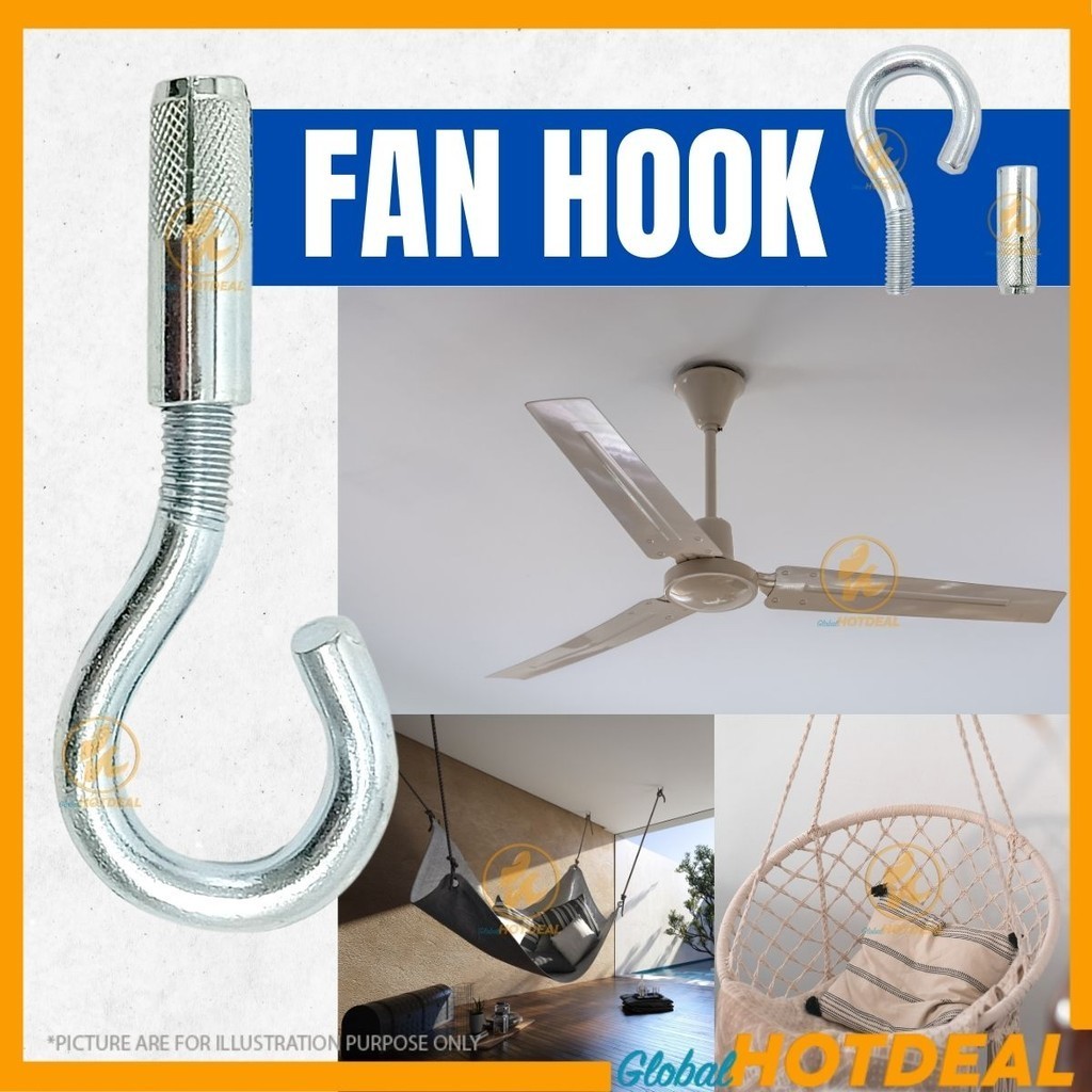 [NEW] Fan Hook With Wall Plug Standard Wall Plug Anchor Hook Hammock ...