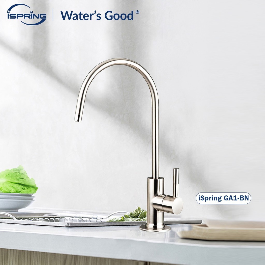 iSpring GA1-BN Reverse Osmosis Faucet for RO Drinking Water Filtration ...