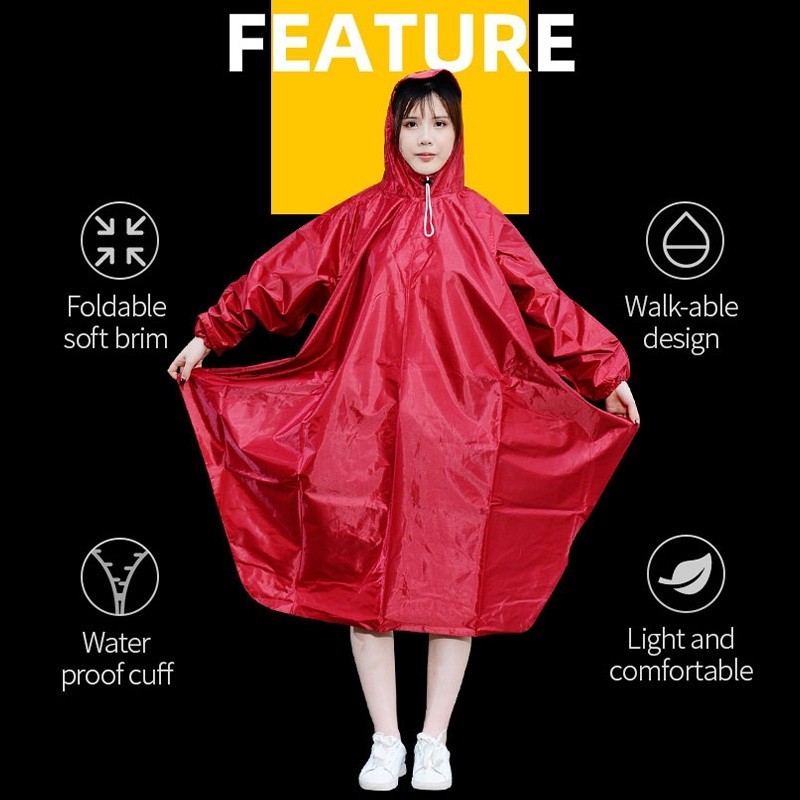 Local Fishing Poncho Motorcycle Raincoat with Sleeves Raincoat ...