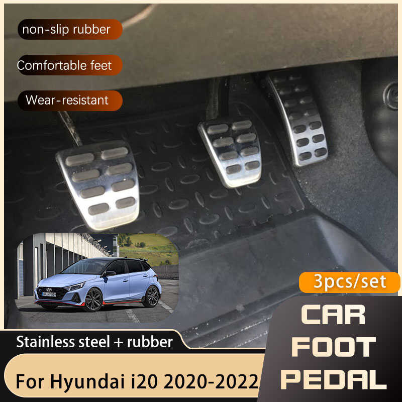 AT MT Car Pedals Cover Pad For Hyundai I20 Bc3 Bi3 2020 2021 2022 ...