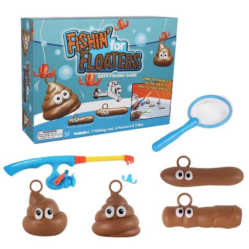 Isang isda para sa Cartoon Poop Shape Game Practical Joke With Rod ...