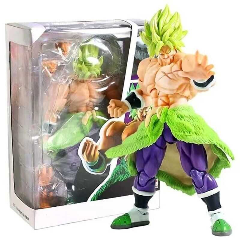 22Cm Anime Dragon Ball Action Figure Super SHF Broly Movable Collection ...