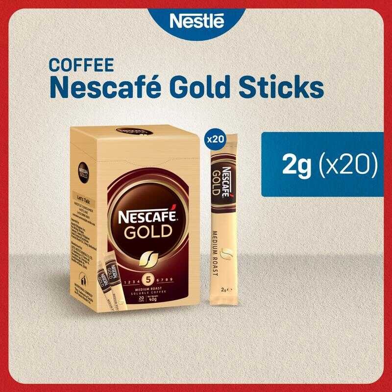 NESCAFÉ Gold Premium Coffee Sticks Original 2G - Pack Of 20 | Shopee ...