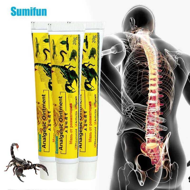 Sumifun 1/3Pcs Scorpion Venom gesic Cream Muscle Joint Sprain Pain Relief Sore Ointment | Shopee ...
