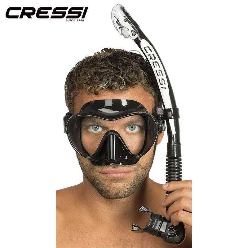 Cressi ALPHA ULTRA Dry Silicone Snorkel Diving Snorkeg Silica Gel Flexible Breathing Tube Scuba ...