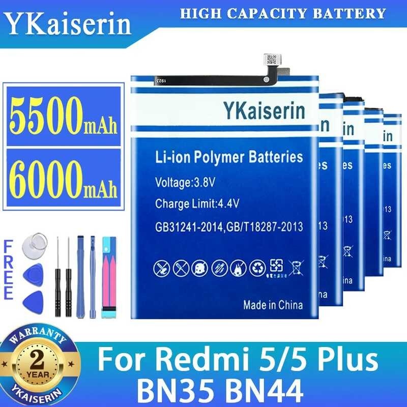 YKaiserin BN35 BN44 Battery para sa Xiaomi Redmi 5/5 Plus 5Plus Cell ...
