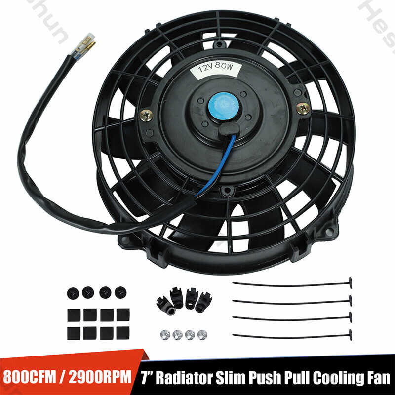 7" Electric Radiator Cooling Fan Assembly Kit High Performance Cooling ...