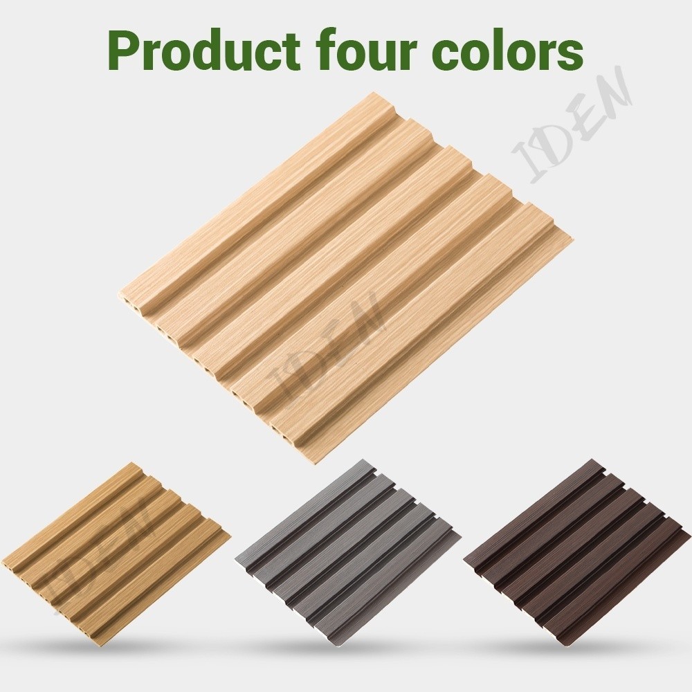 PVC Wood Panel Board Grille Design TV Background Fluted Wall Panel ...