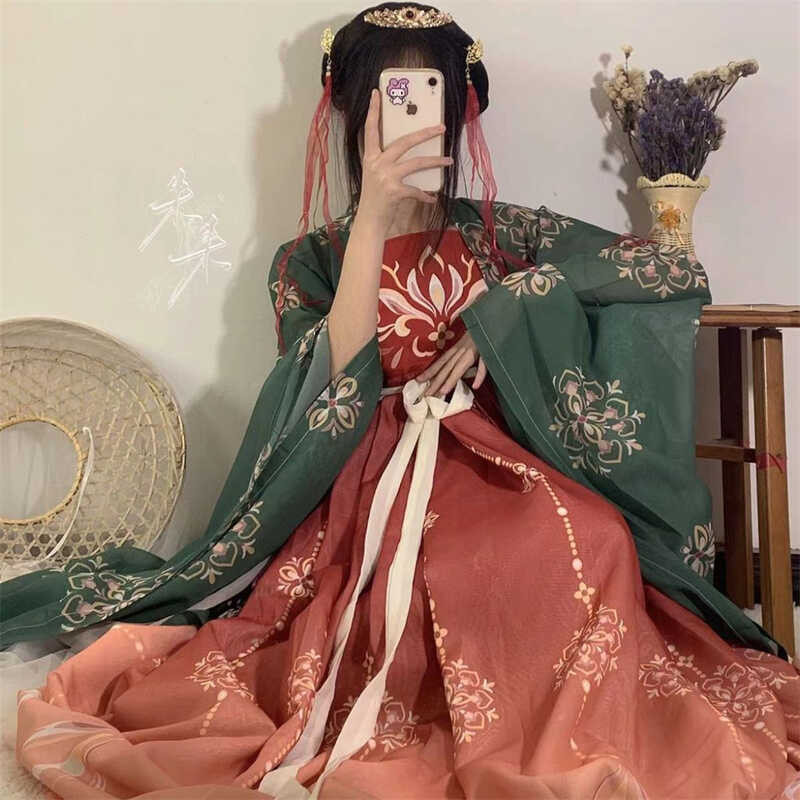 LY Tang Dynasty Hanfu Princess Embroidered Dress Suit Traditional ...