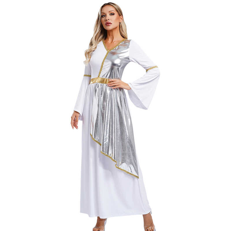 LY Woman's Greek Aphrodite Nymph Halloween Cosplay Costume Shiny Bell ...