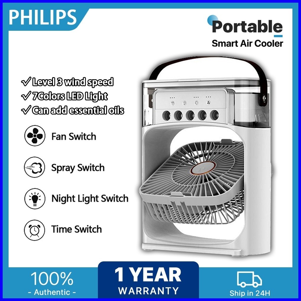 PHILIPS electric fan Air Conditioner Small fan mini 4 in 1 USB Mini ...