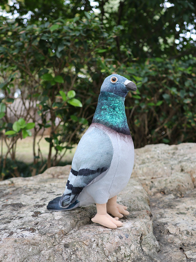 [Ready Stock] Simulation Rock Pigeon Plush Toy Super Cute Pigeon Doll ...